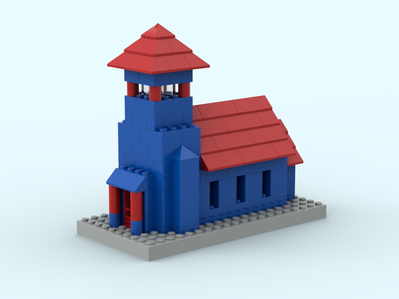 Idea Book 1 : The Blue Church – Vintage Lego Builds